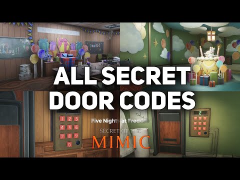 All Secret Door Codes Combinations - FNAF Secret of The Mimic
