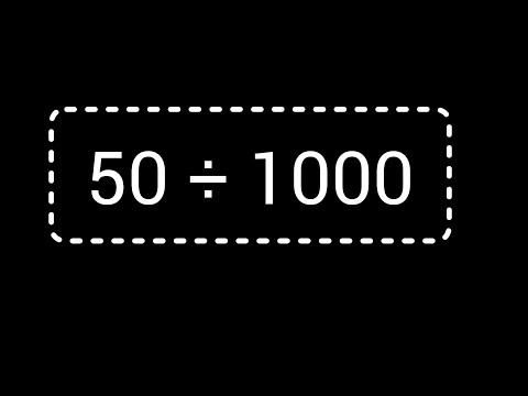 50 Divided by 1000 ||How to Solve 50 Divided by 1000 without Calculator||Long Division