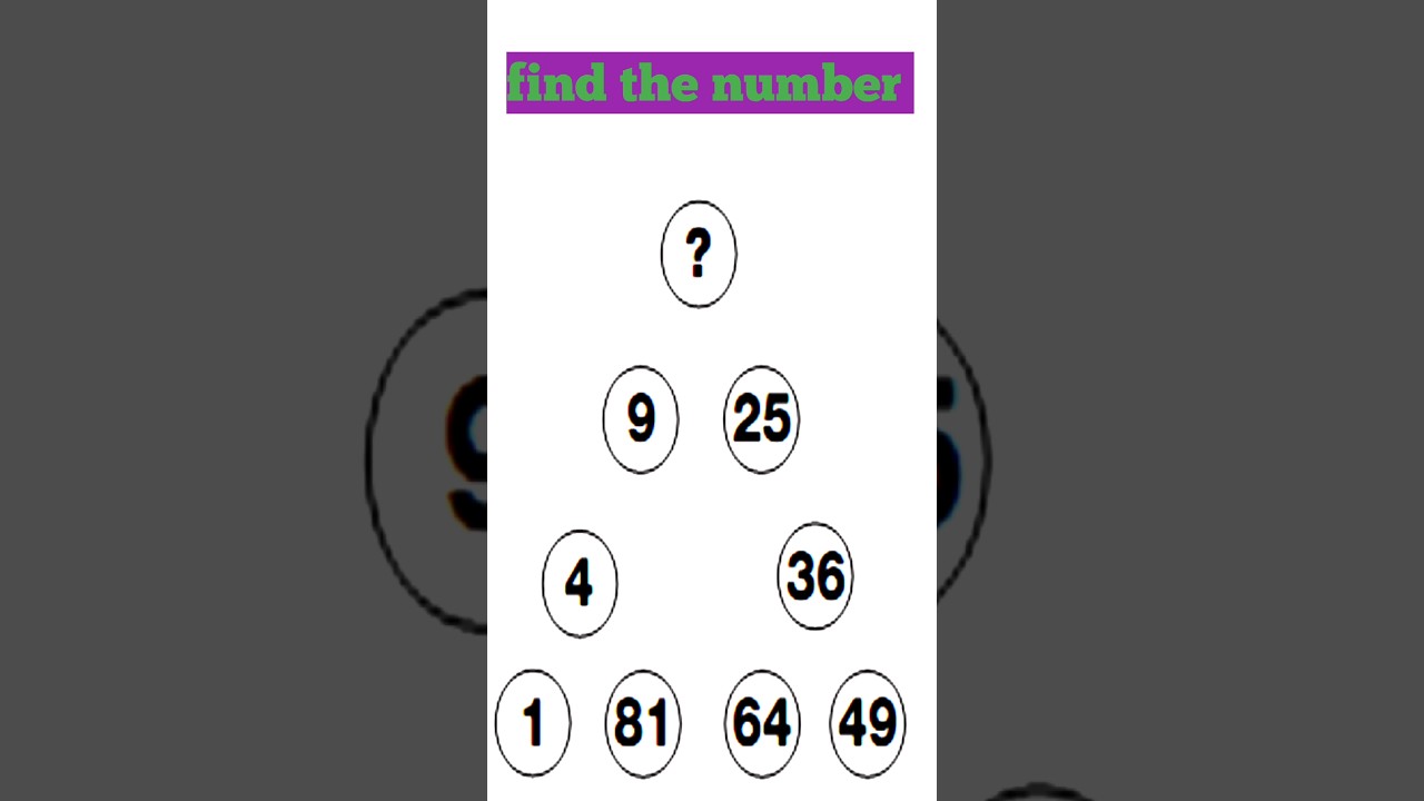 Find the missing number #maths #shortsfeed #shorts