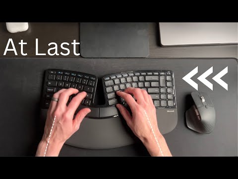 The best keyboard for ergonomics (Microsoft Sculpt)
