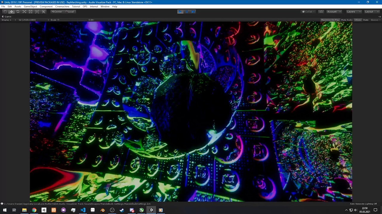 Transcending time, space and my GPU - Raymarching audio visualization