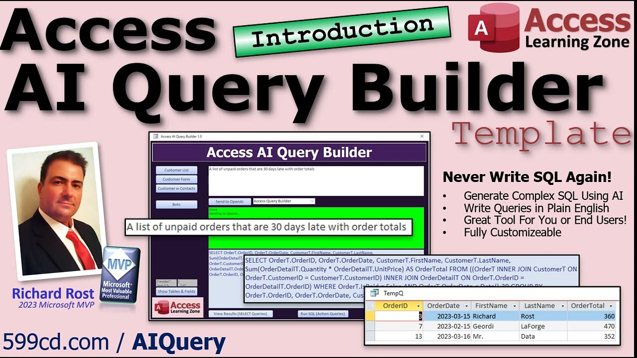 Never Write SQL Again (Unless You Want To). Introducing the Access AI Query Builder