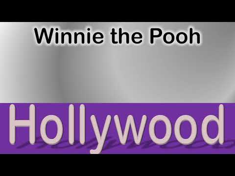 Winnie the Pooh How to pronounce Winnie the Pooh Hollywood Actor from 6834 Hollywood Boulevard?