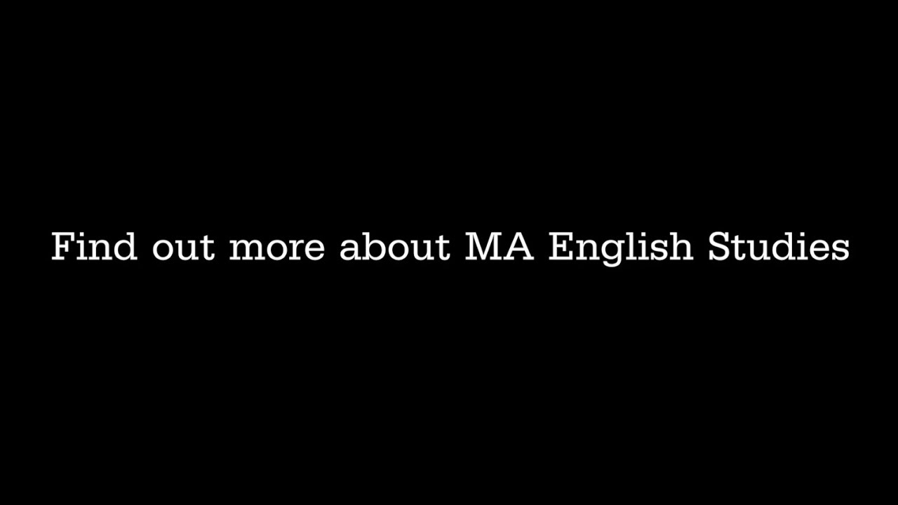 MA English Studies · Manchester Metropolitan University