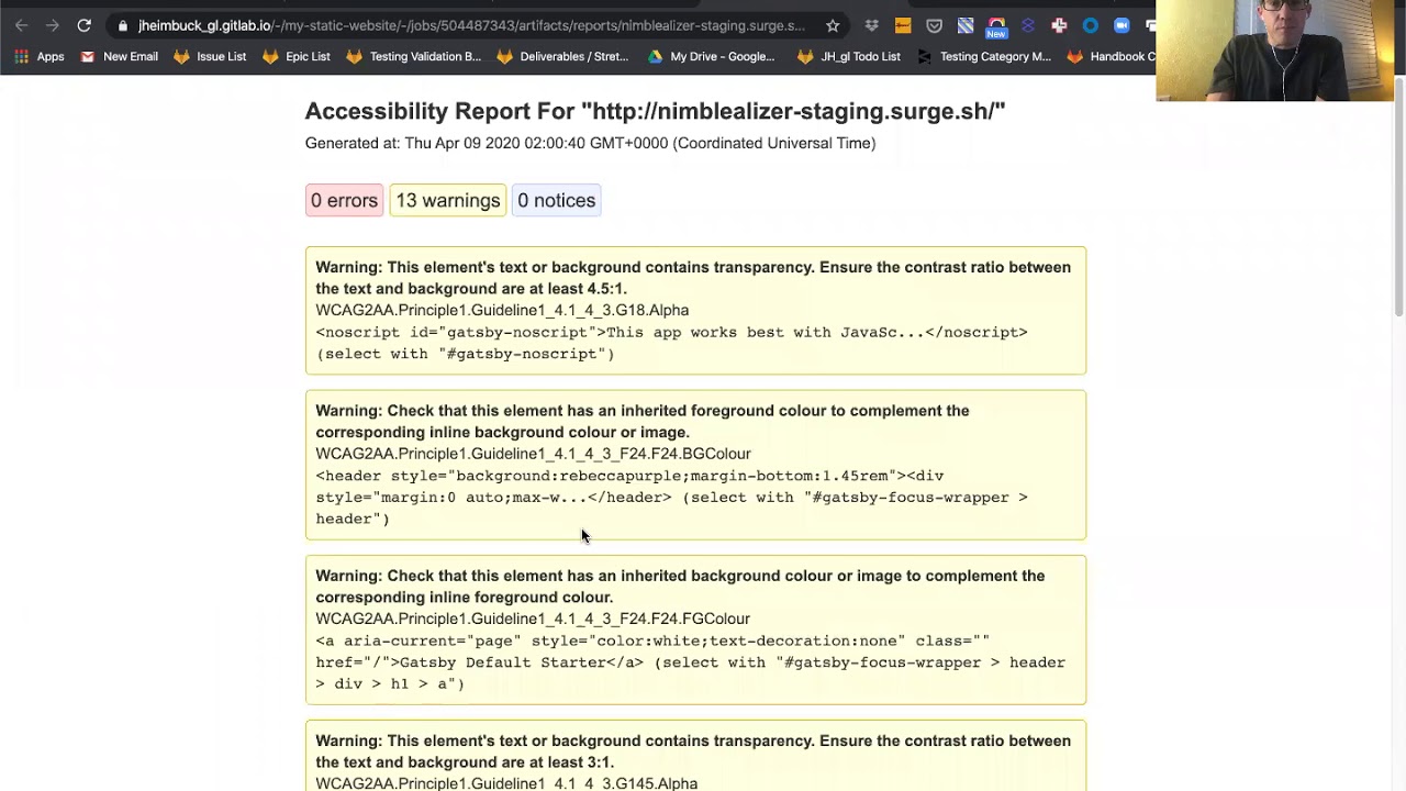 GitLab Accessibility Testing Feature: Walk Through