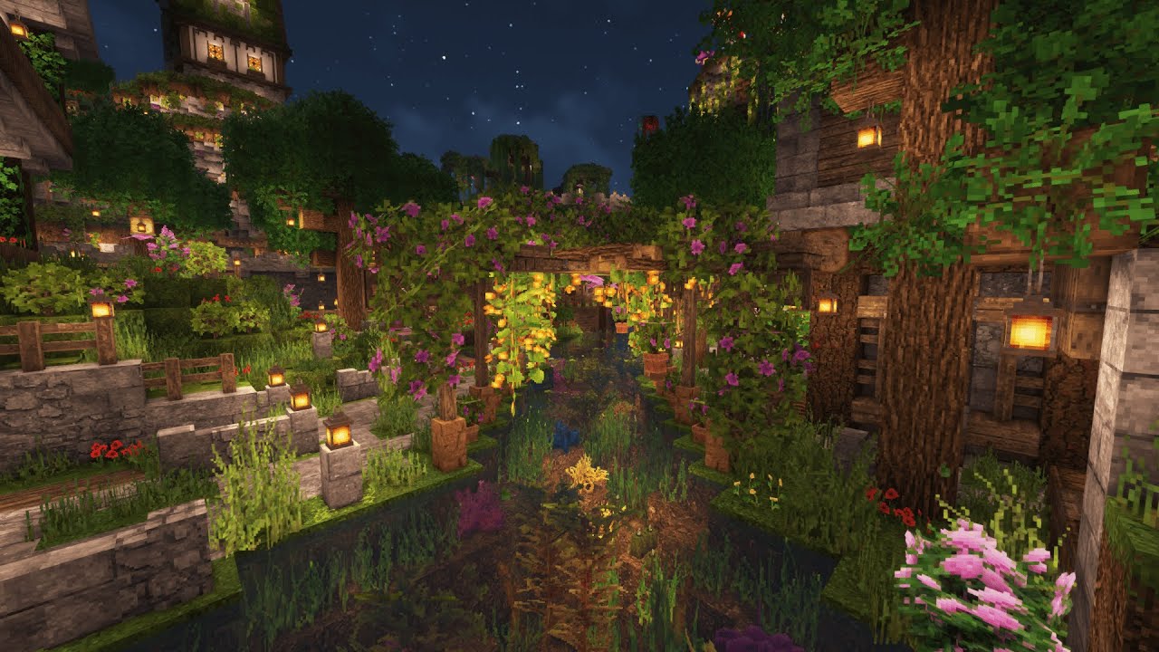 Minecraft | How to Build a Flowered Pergola | Tutorial - Minecraft Builders
