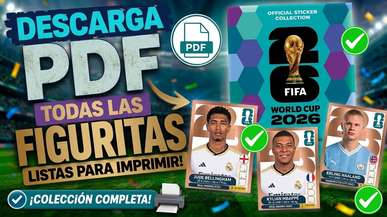 Complete PDF for Printing HD Stickers and Decals for Panini World Cup 2026 Album.
