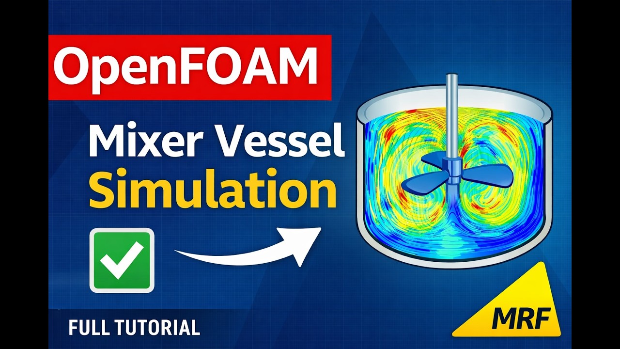 OpenFOAM Mixer Vessel Tutorial | MRF Simulation Explained Step-by-Step | CFD Simplified