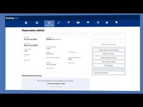 How to charge a virtual credit card in the extranet | Booking.com