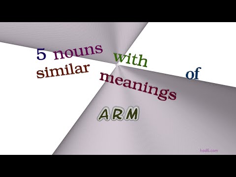 arm - 6 nouns synonym of arm (sentence examples)