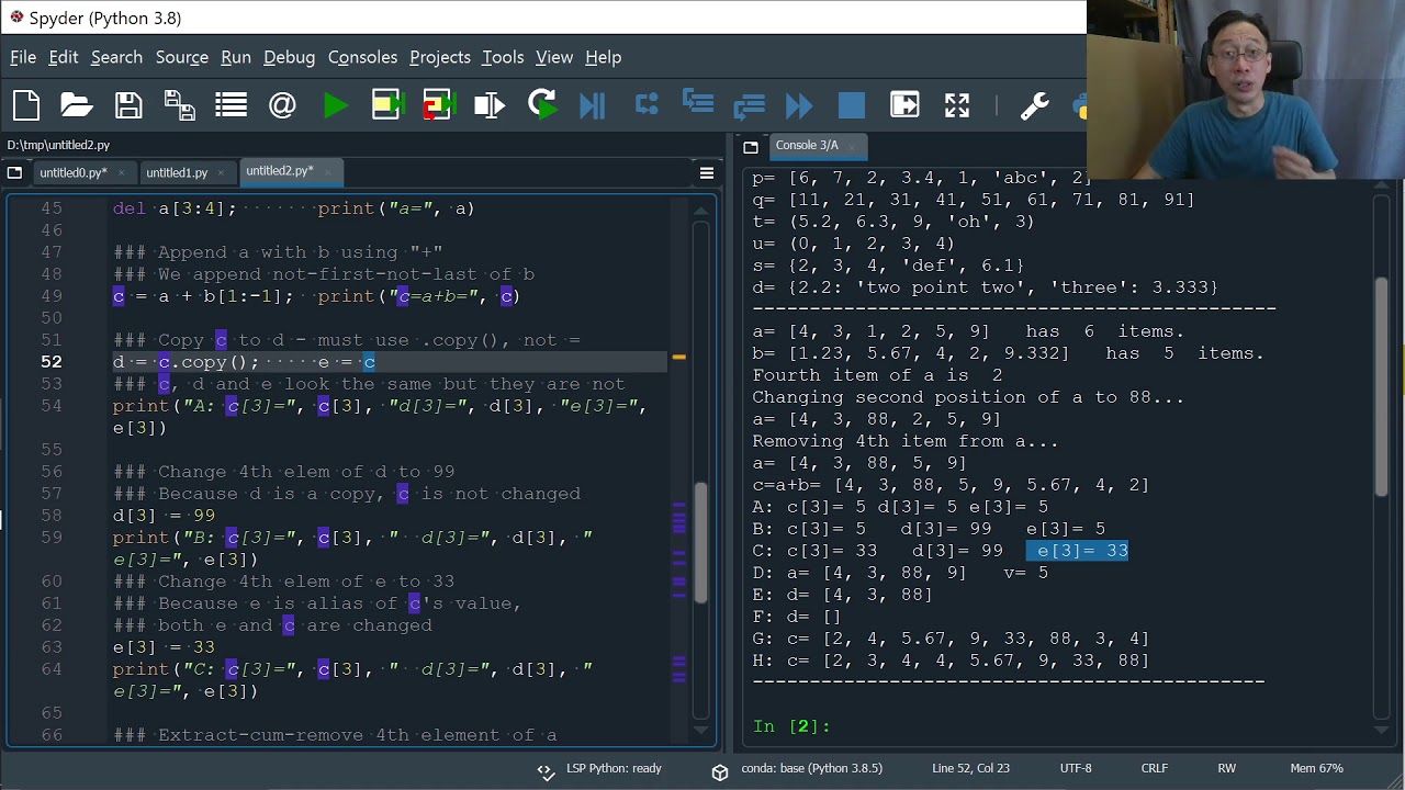Python Programming - Data Types T04 - List Operations (Part 2/2)