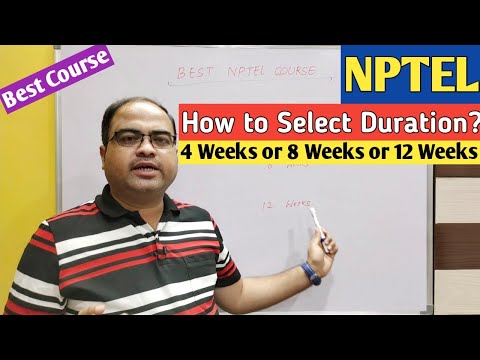 How to Select Duration for NPTEL Course?