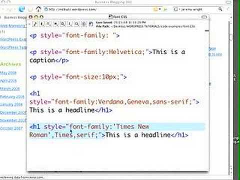 WordPress Tutorial – Changing fonts with HTML codes | Ohhenry7's Blog