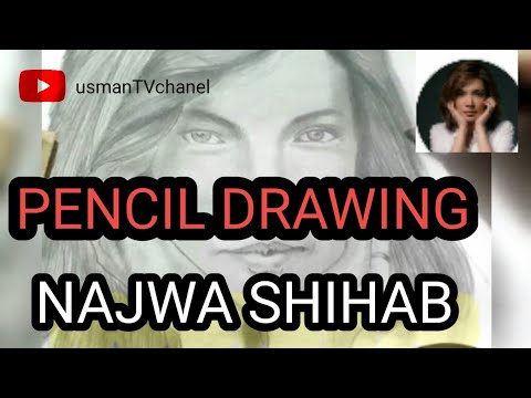 09..LUKISAN PENCIL NAJWA SHIHAB#Najwashihab#potretnajwashihab@usmanTVchanel