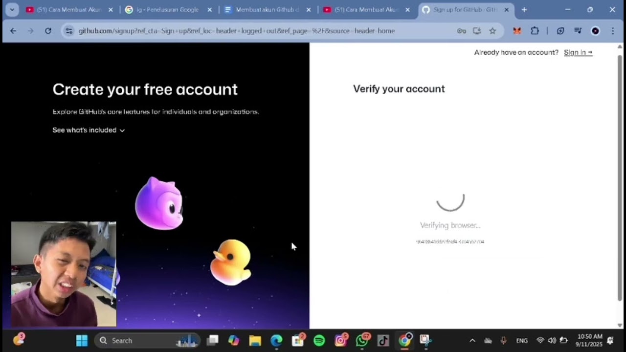 tutorial membuat akun github dan membuat repository 