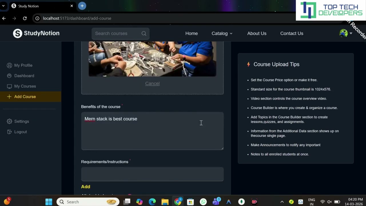 E-Learning Platform With Code Compiler Using MERN Stack