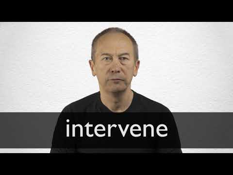 INTERVENE definition and meaning | Collins English Dictionary