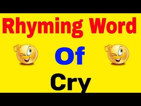 Cry ka rhyming word | 2 Rhyming words of Cry | Cry ka rhyming word kya hai
