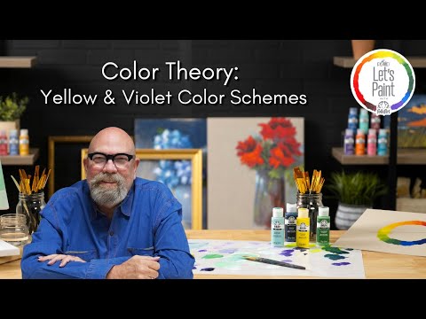 Learn to Paint: Color Theory on Yellow & Violet Complimentary Color Schemes