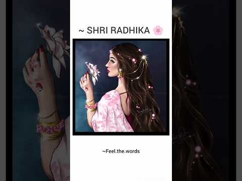 Do you know other names of Radha ❤️🦚// Radha 🌸❤️// #feelthewords #feelthemusic #ytshorts