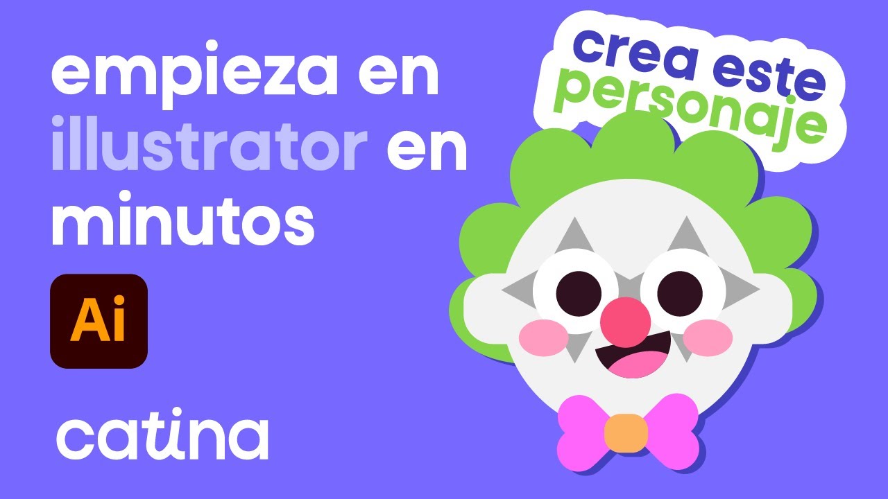 CREATE A CHARACTER IN MINUTES IN ILLUSTRATOR!: For Beginners | catina