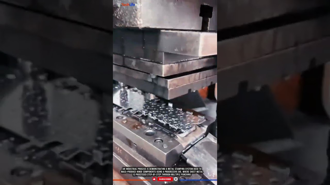 Innovation Hinge Stamping Die for Mass Production with Progressive Punching Precision #tech
