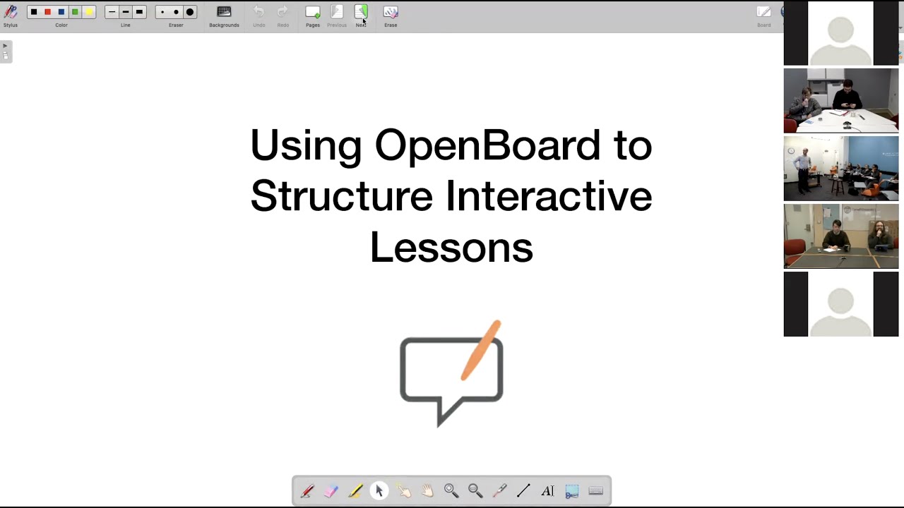 Using OpenBoard to Structure Interactive Lessons