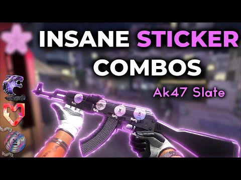 Most INSANE AK47 Slate Sticker Combos - CS2 2023