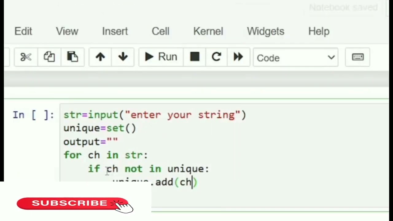 Python Program to remove duplicate characters in String . @DrSridevi #python