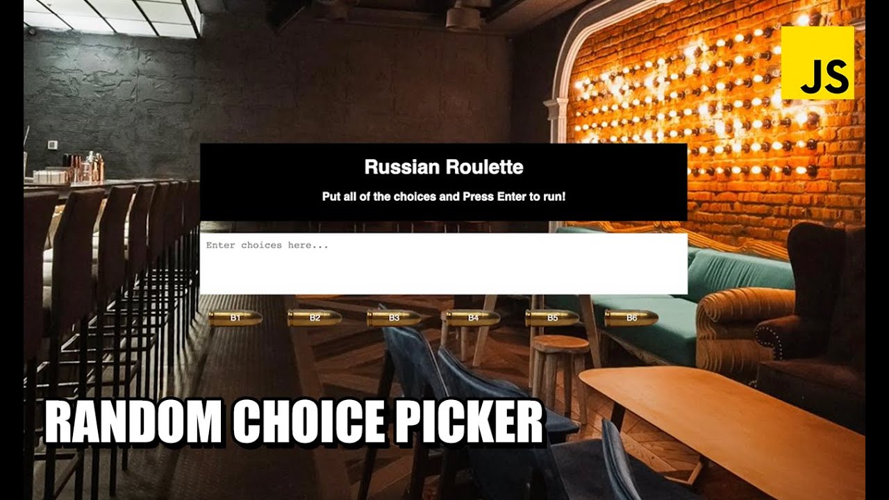 Random Choice Picker JavaScript Tutorial | How to make Random Picker?