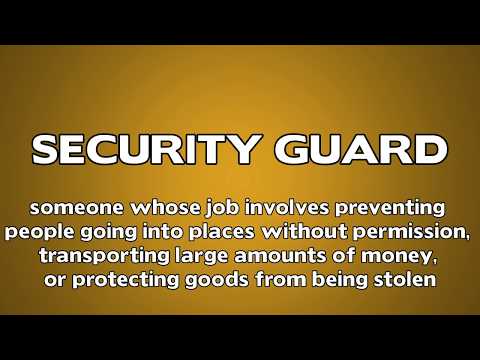 Security Guard Meaning