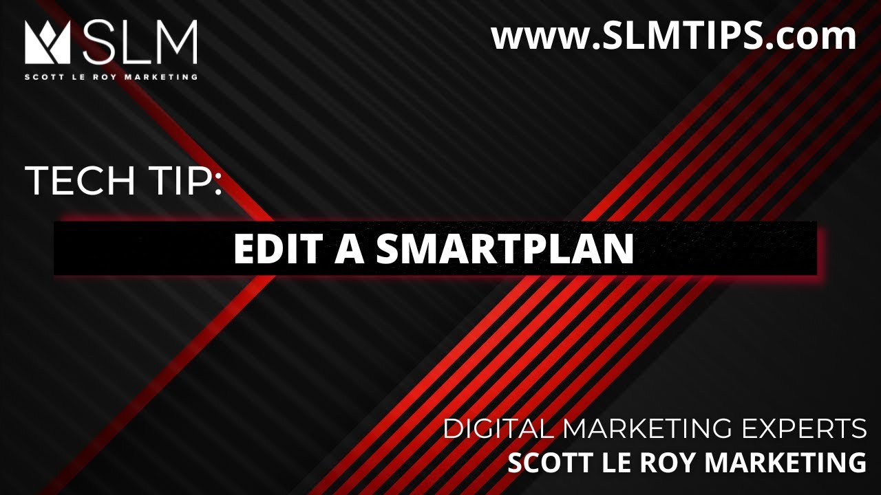 Tech Tip: Edit a SmartPlan