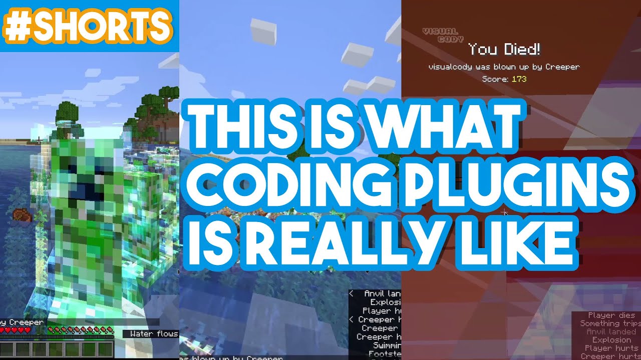 This Happens Every Time I Code a Minecraft Plugin - VisualCody #shorts