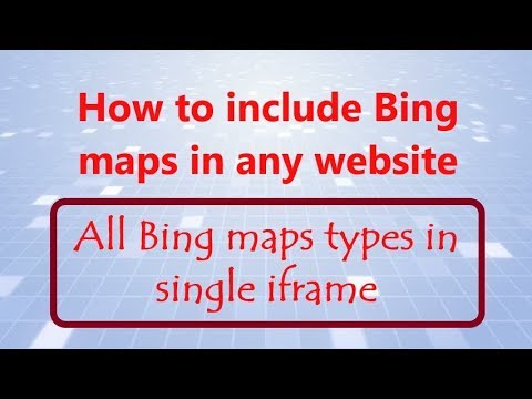 How To Embed Bing Maps In Any Website | Simple Script with All View Types