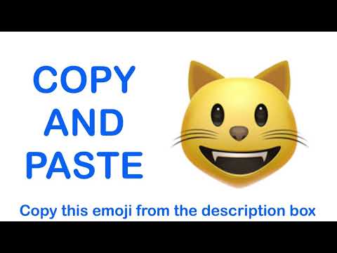 Grinning Cat EMOJI ( APPLE ) - COPY and PASTE EMOJIS 😺