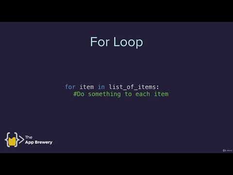 Using the for loop with Python Lists | 100 Days of Code: The Complete Python Pro Bootcamp