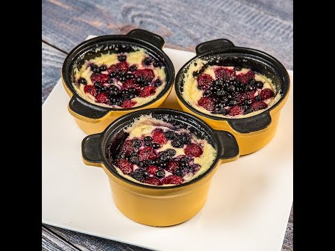 Berry Gratin with Creme Anglaise