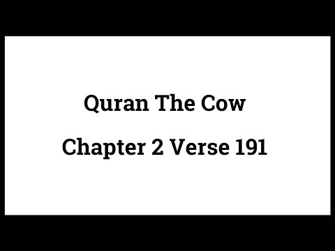 Quran The Cow 2:191