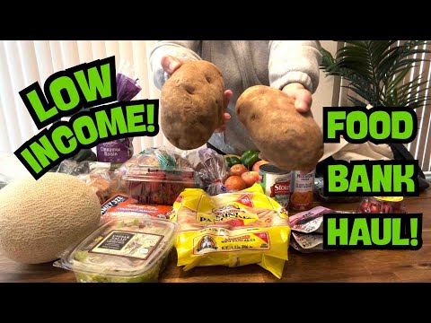 Food Bank Haul / Food Pantry Haul Bay Area California Low Income Struggling Mom #foodbank #freefood