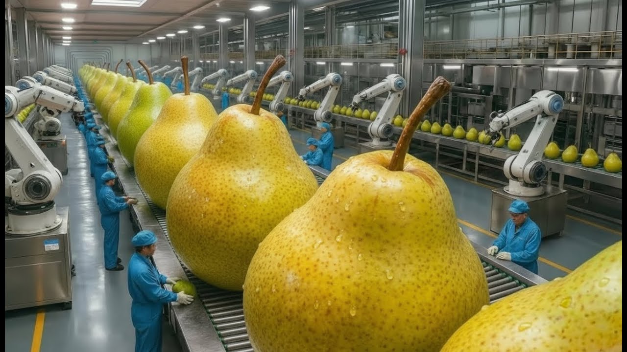Inside a Modern Pear Juice Factory: From Fresh Pears to Premium Bottled Juice (Full Process)