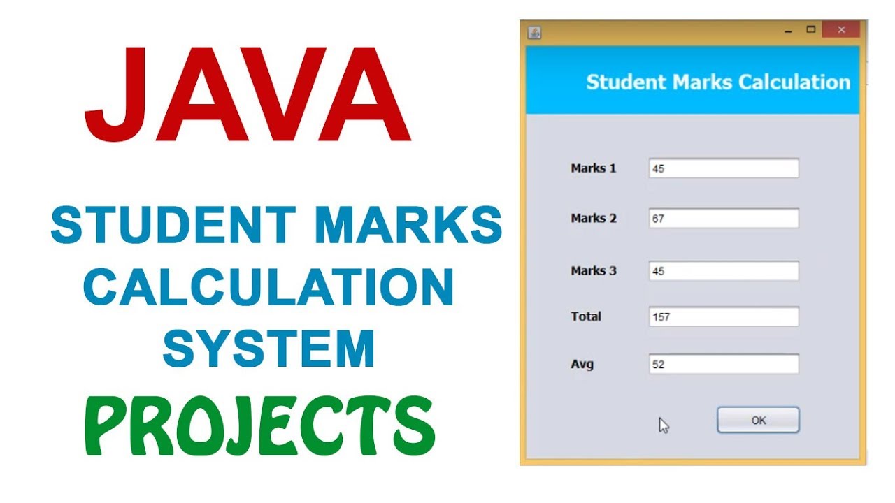 Student MarksCalculation System Using Java