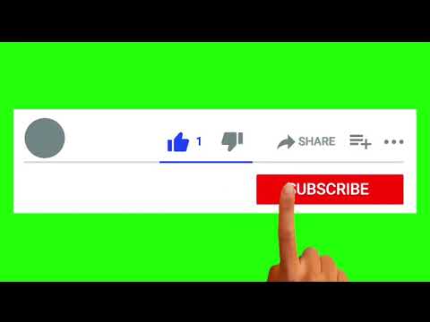 Green Screen YouTube Subscribe - Notification Bell - Like - Animation Video
