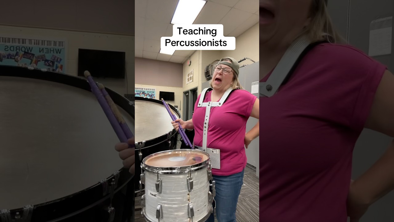 R these percussionists in YOUR band room? #band #banddirector #middleschooband #percussion #drummer