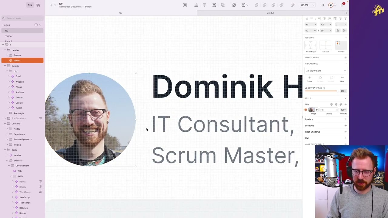 Recreating my CV in Tailwind CSS