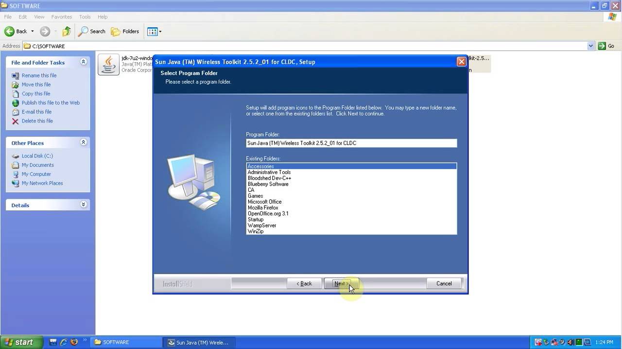 J2ME Wireless Toolkit and Sun Serial Development Kit avi