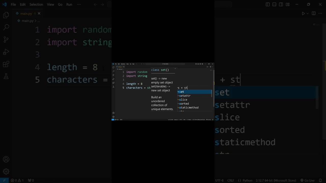 Random Password Generator Python Code 🐍