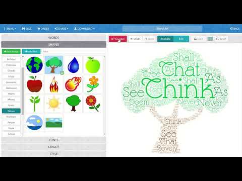 Word art video