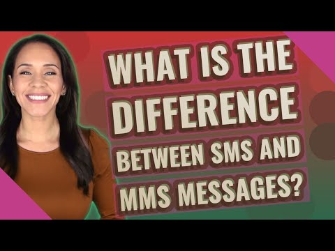 What is the difference between SMS and MMS messages?