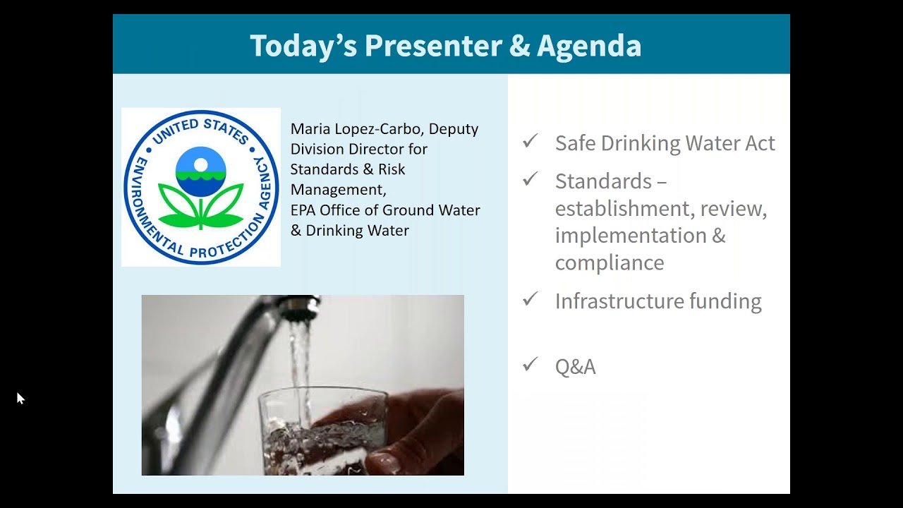 Drinking Water 101b - Understanding the Basics of Drinking Water Sources, Treatment, and Quality