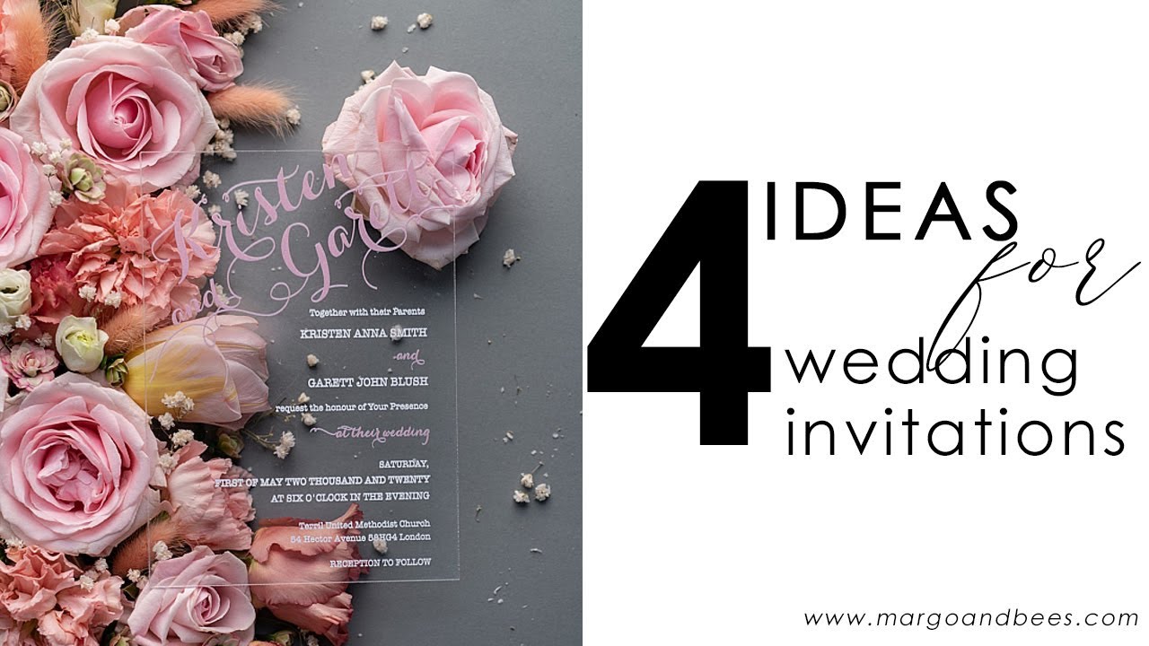 4 ideas for romantic wedding invitations